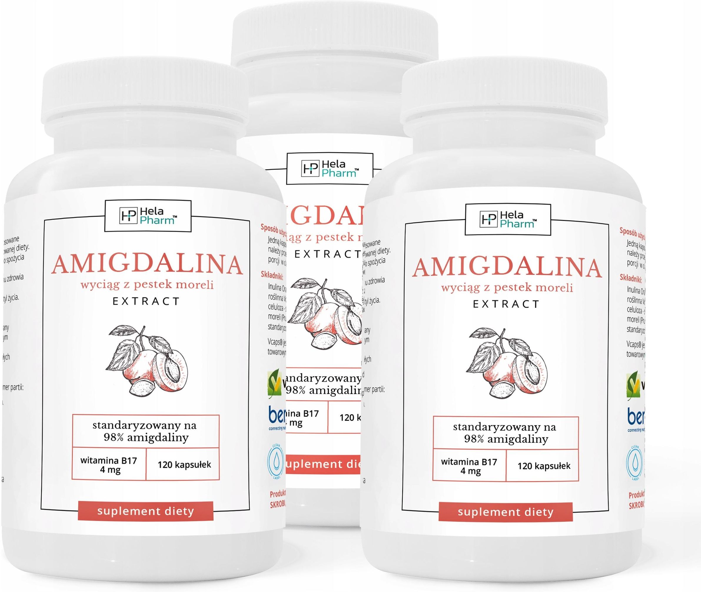 Hela Pharm B17 Amigdalina 4Mg Ekstrakt Pesteki Moreli 120Kaps - Opinie ...