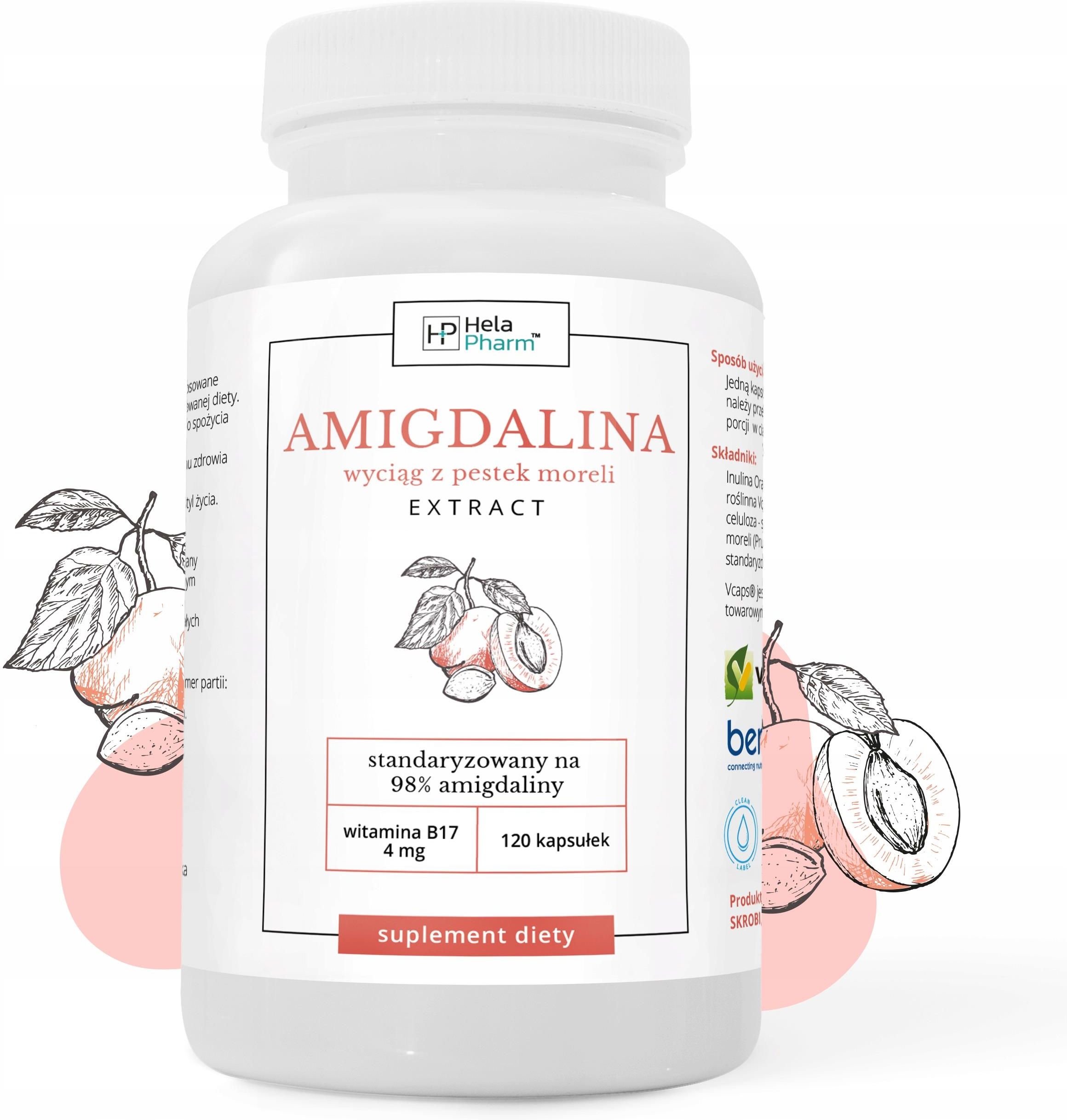 Hela Pharm B17 Amigdalina 4Mg Ekstrakt Pesteki Moreli 120Kaps - Opinie ...