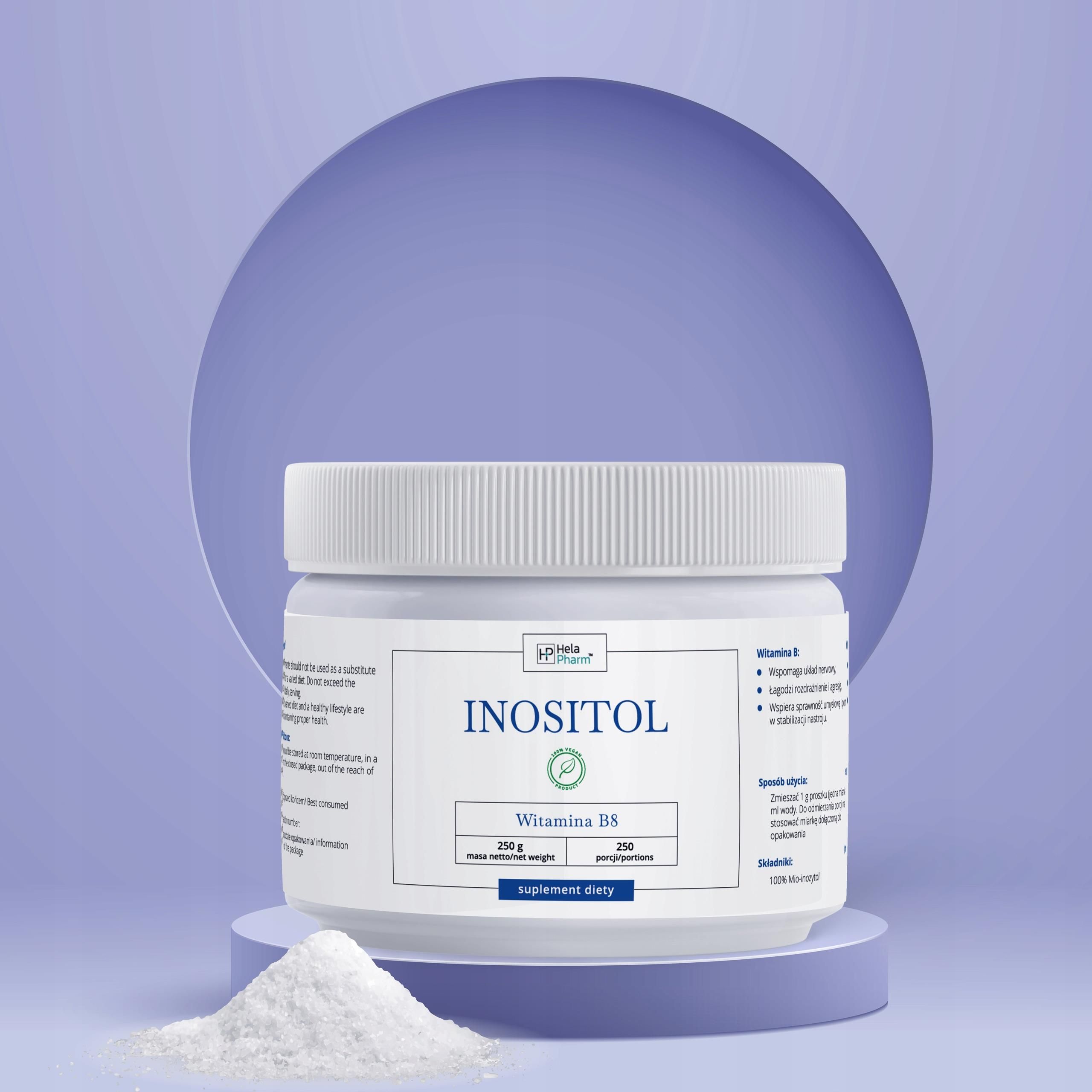 Hela Pharm Inositol 100% W Proszku Witamina B8 250g - Opinie i ceny na ...