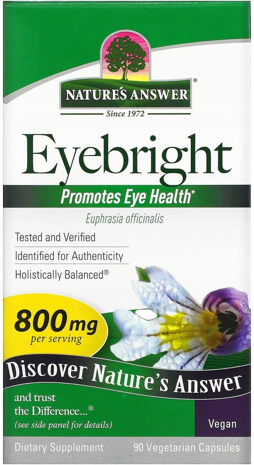 Nature'S Answer Eyebright 800 Mg 90kaps - Opinie i ceny na Ceneo.pl