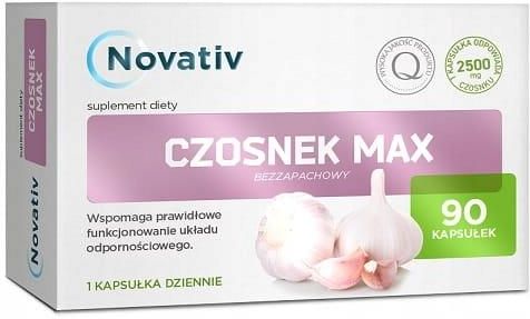 Medicinae Novativ Czosnek Max Bezzapachowy 90kaps - Opinie i ceny na ...
