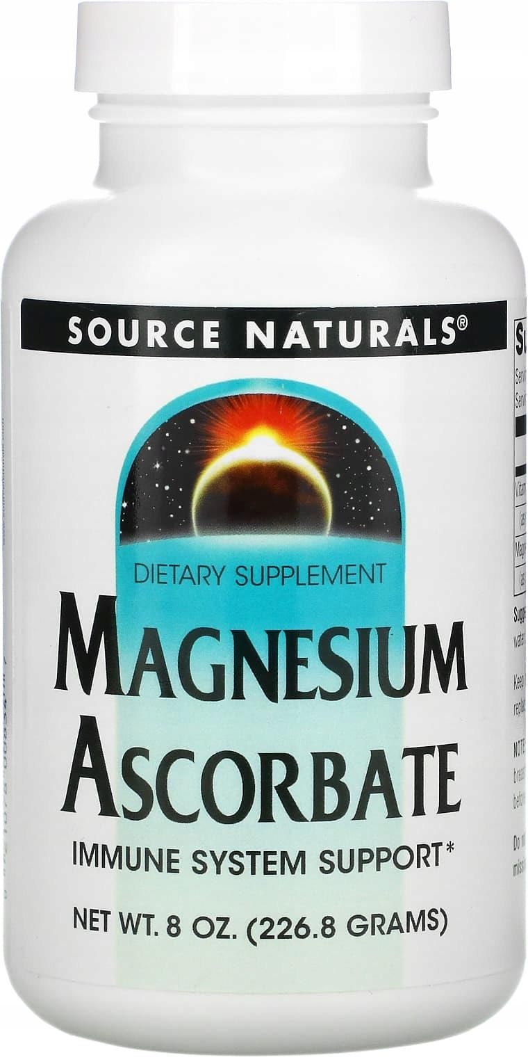 Source Naturals Askorbinian Magnezu 226 8g - Opinie i ceny na Ceneo.pl
