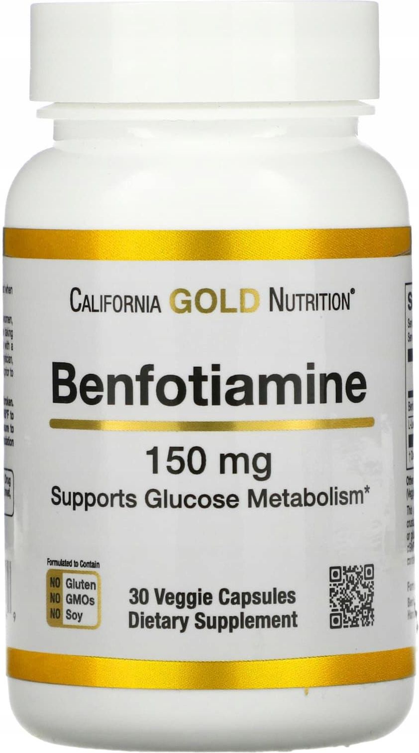 California Gold Nutrition Benfotiamina 150 Mg 30kaps - Opinie i ceny na ...