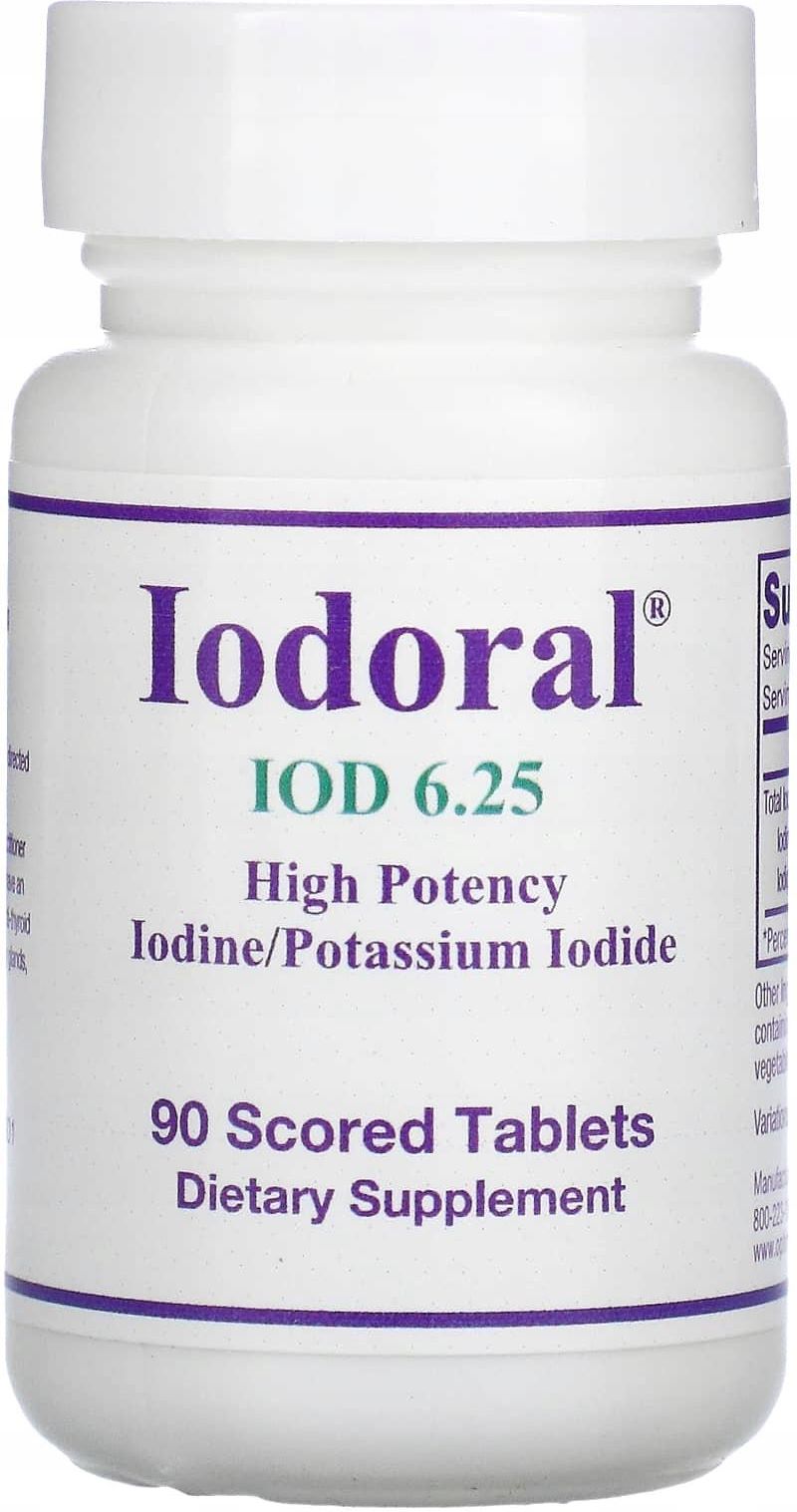 Optimox Iodoral Iod 6 25 Mg 90tabl - Opinie i ceny na Ceneo.pl
