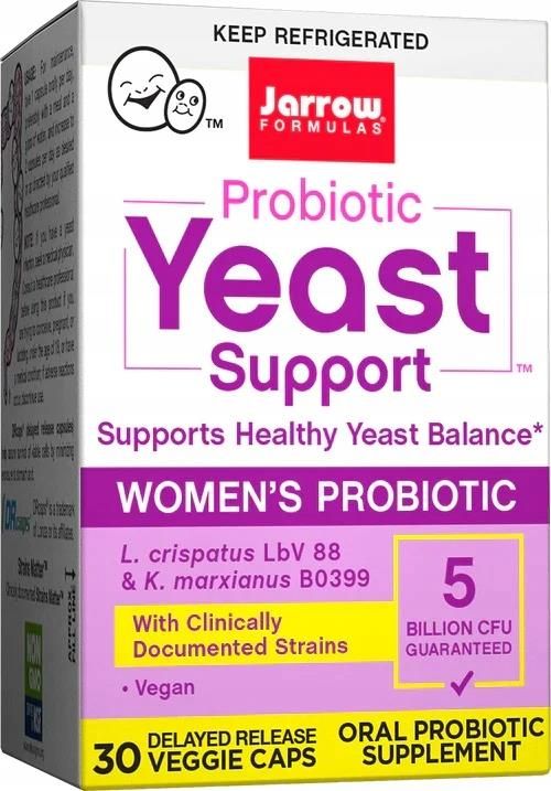 Jarrow Formulas Probiotic Yeast Support 30Kaps - Opinie i ceny na Ceneo.pl