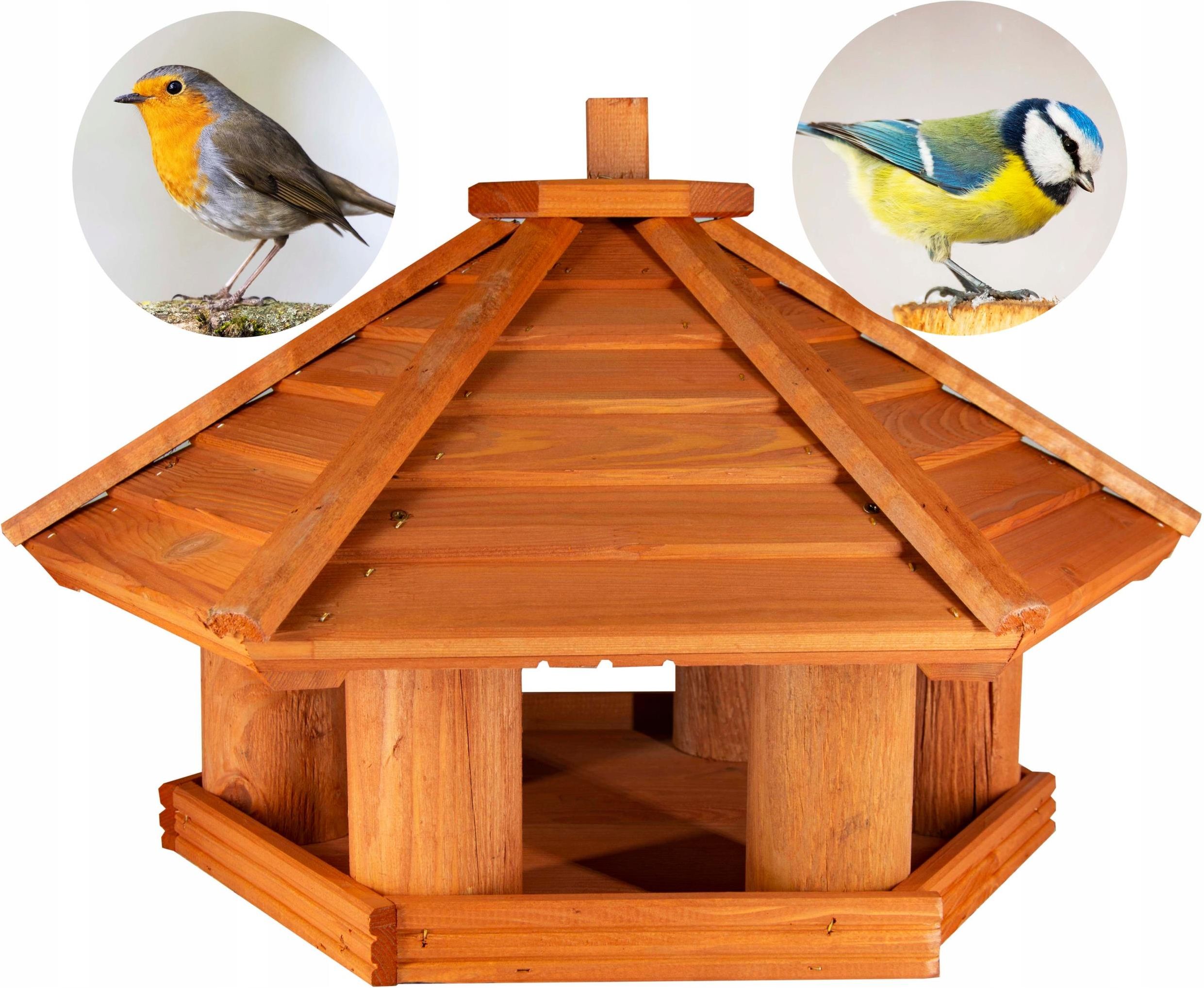 4Iq Group Karmnik Dla Ptaków Duży Drewniany Wróbel Viii ZKO2O - Ceny i ...