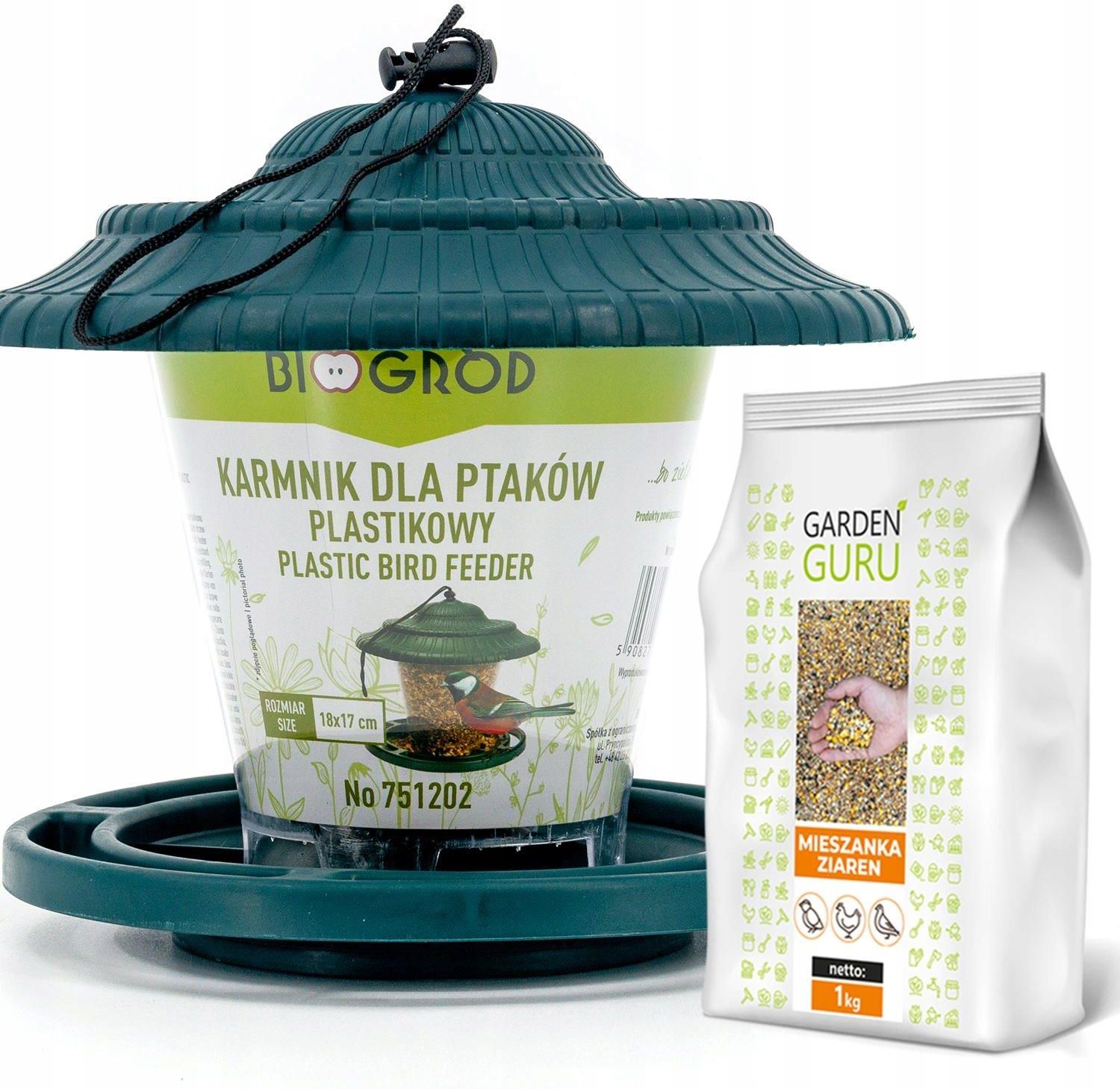 Browin Karmnik Pokarm Dla Ptaków Karma Ziarna 1kg BW751202+NP1011 ...