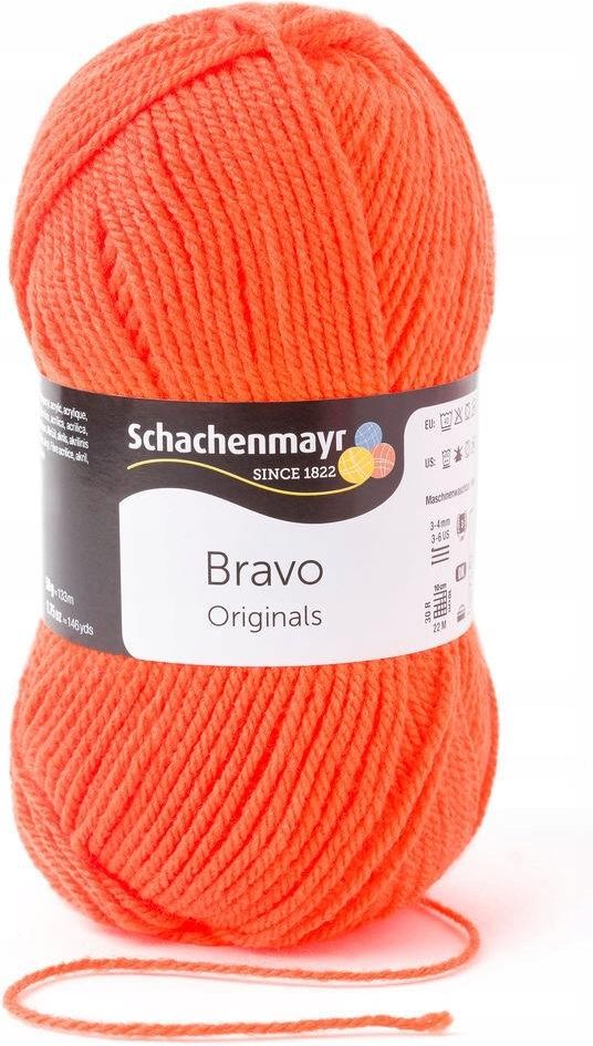 Schachenmayr Włóczka Bravo Neon Pomarańczowy 8279 9801211 - Ceny i ...