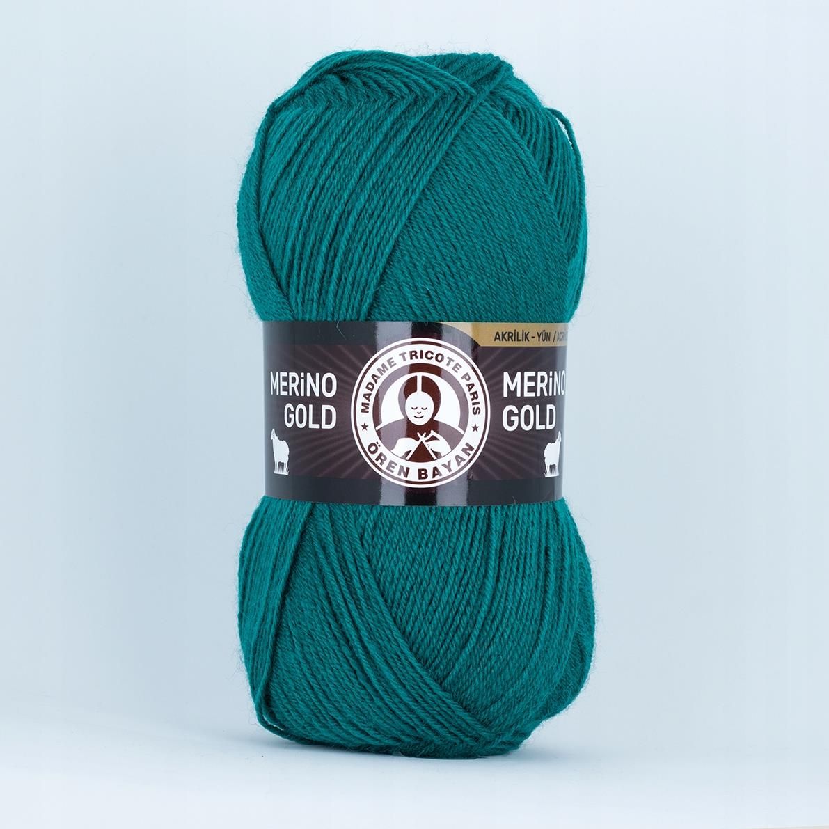 Madame Tricote Paris Włóczka Merino Gold 100G/400M Wełna Merynos 105 ...