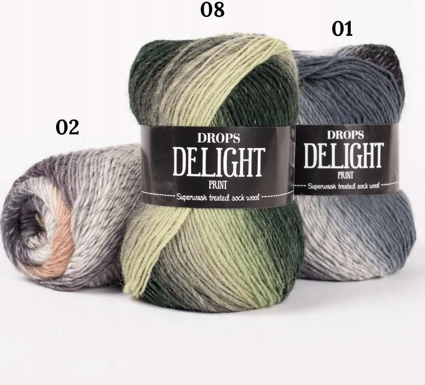 Drops Włóczka Delight Skarpetkowa Superwash 01 Drops_Delight_01 - Ceny ...