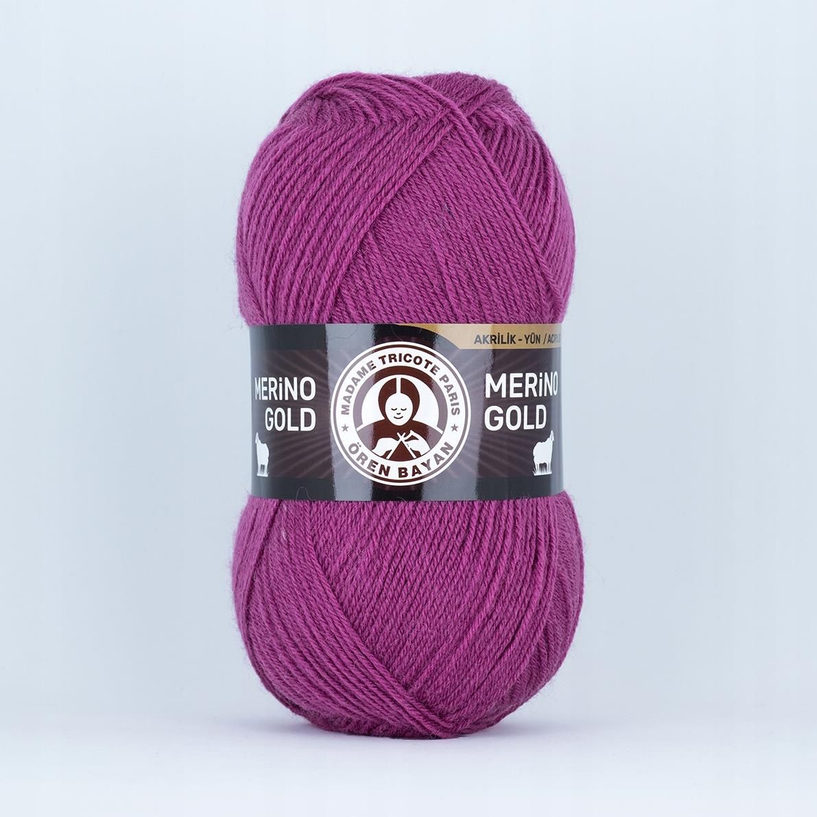 Madame Tricote Paris Włóczka Merino Gold 100G/400M Wełna Merynos 051 ...