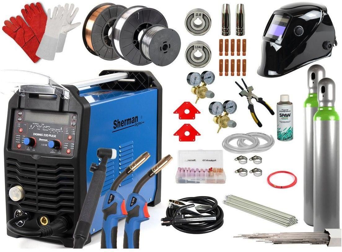 Spawarka Sherman Spawarka Digimig 200 Pulse Zestaw Pakiet Akcesoriów 6 ...
