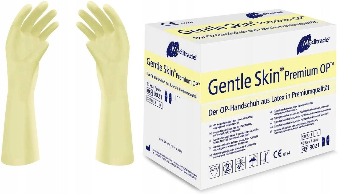Meditrade 100X Rękawice Lateksowe Chirurgiczne Bezpudrowe 7 - Ceny i ...