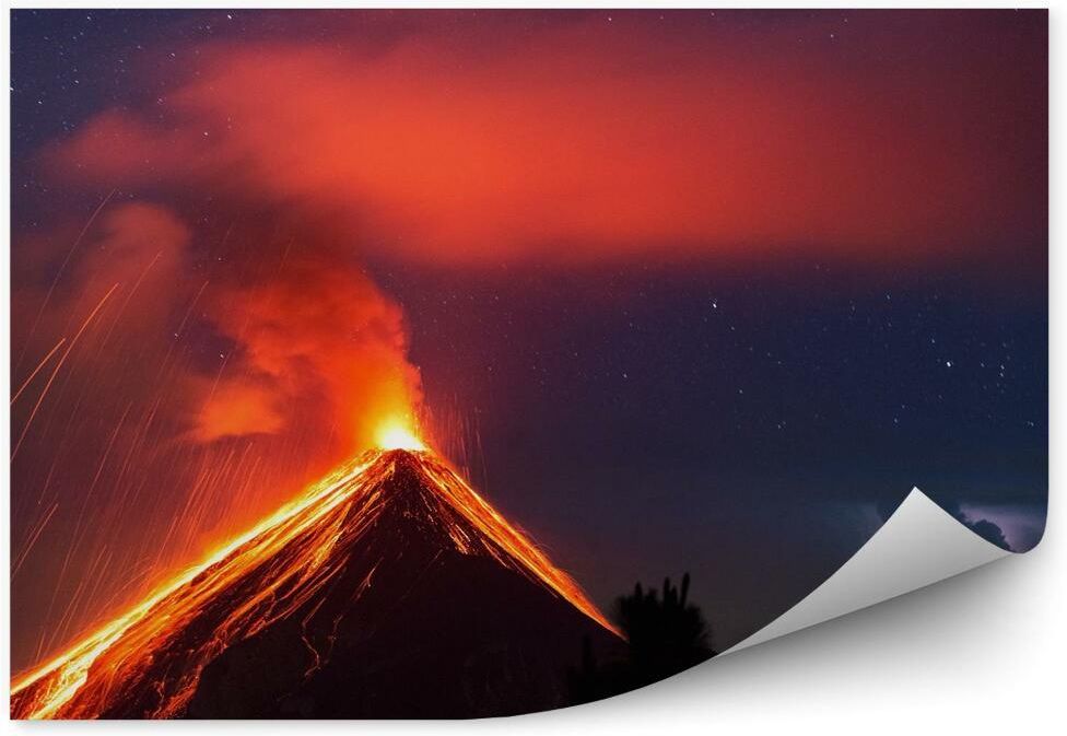 Fototapety.pl Fuego Wulkan Guatemala 250x250cm Fizelina FTNW207715851 ...