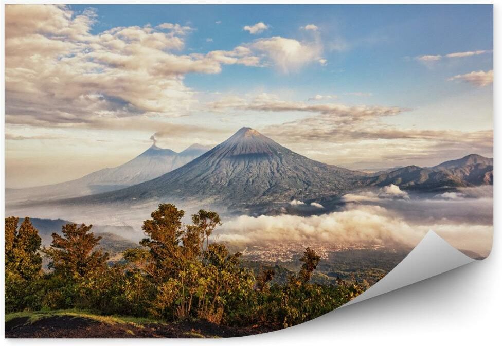 Fototapety.pl Wulkany Fuego Widok Z Pacaya Gwatemala 250x250cm Fizelina ...