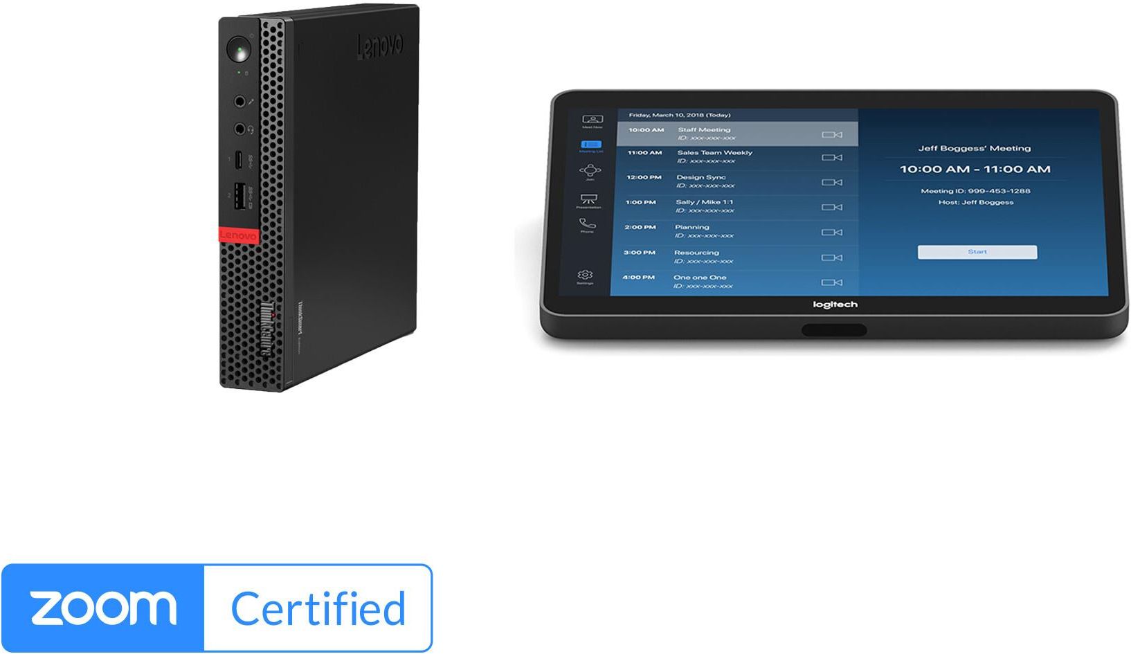 Logitech Tap Ip Room Solution Dla Zoom Z Lenovo Tiny Pakiet Podstawowy ...