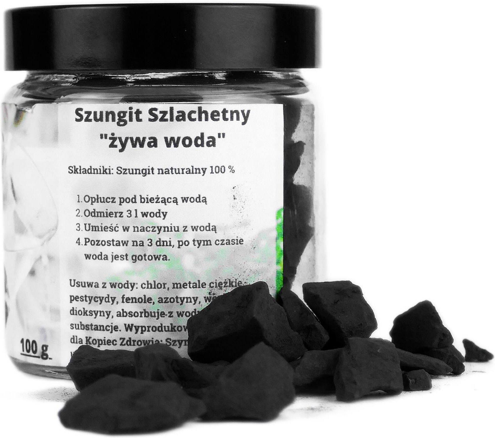 SZUNGIT SZLACHETNY NATURALNY 100g ŻYWA WODA FILTR - Opinie i ceny na ...