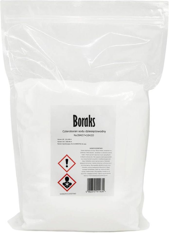 Boraks Borax Czteroboran Sodu 5kg Zapas Refill - Opinie i atrakcyjne ...
