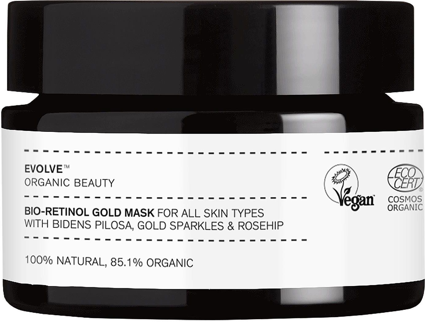 Maseczka Evolve Organic Beauty Bio Retinol Gold Mask Złota Maska Do ...