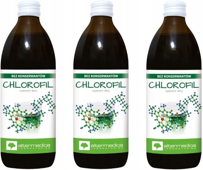 Alter Medica Chlorofil 3x500ml - Opinie i ceny na Ceneo.pl