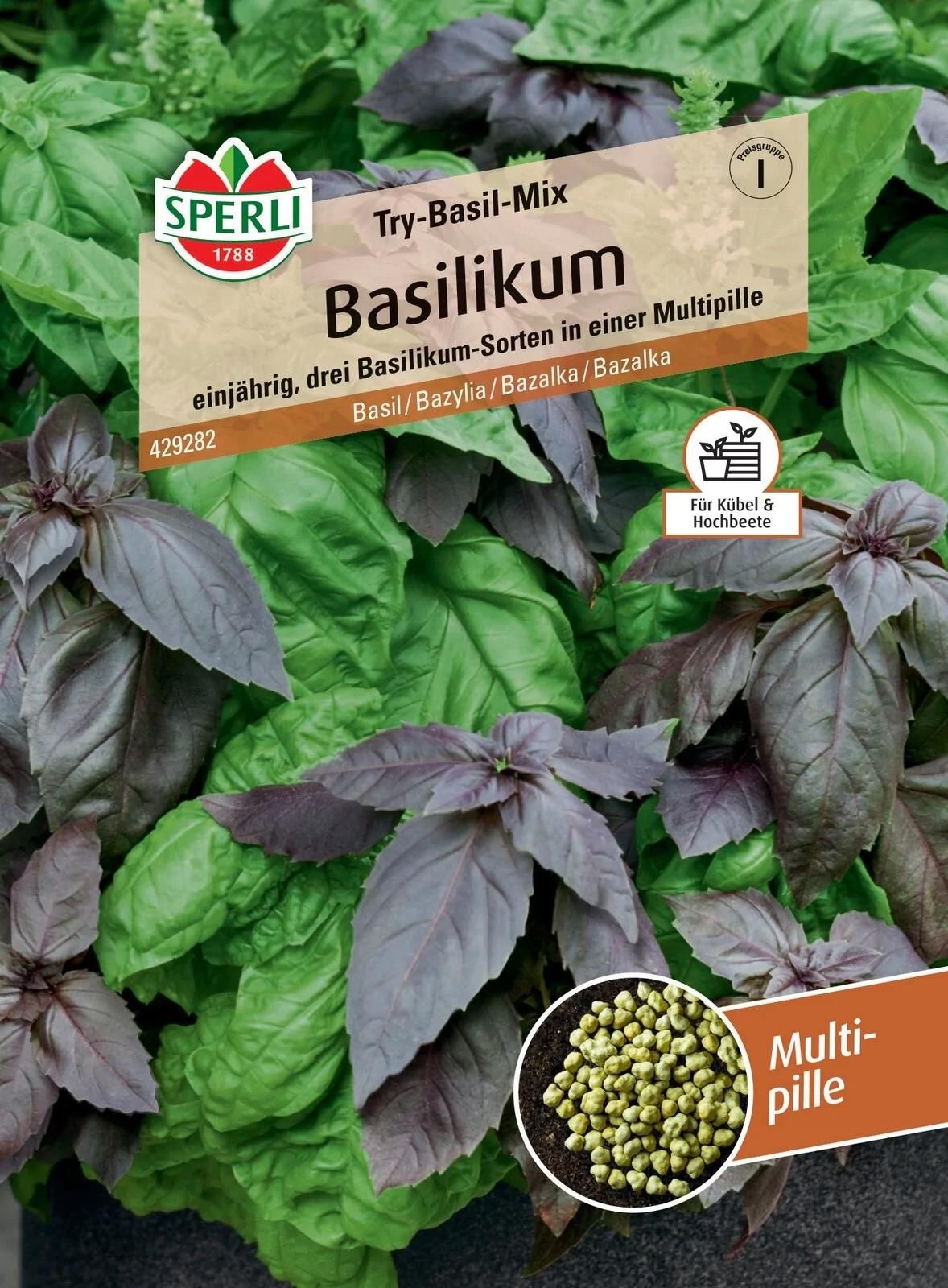 Bazylia 'Try-Basil-Mix' Nasiona Premium Sperli - Ceny i opinie - Ceneo.pl