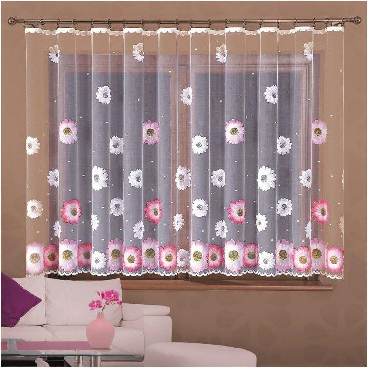 Firanka Gerbera wysokość 150 cm DomoweTekstylia , WNG583 150 - Opinie i ...