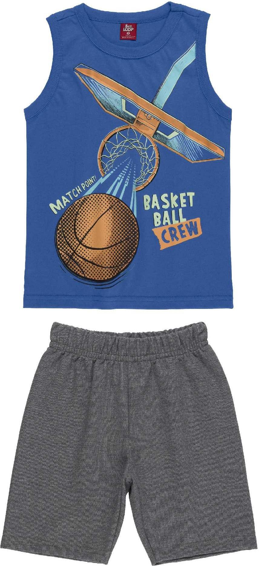 Komplet chłopięcy, bluzka bez rękawów i krótkie spodenki, niebieski, Be ...