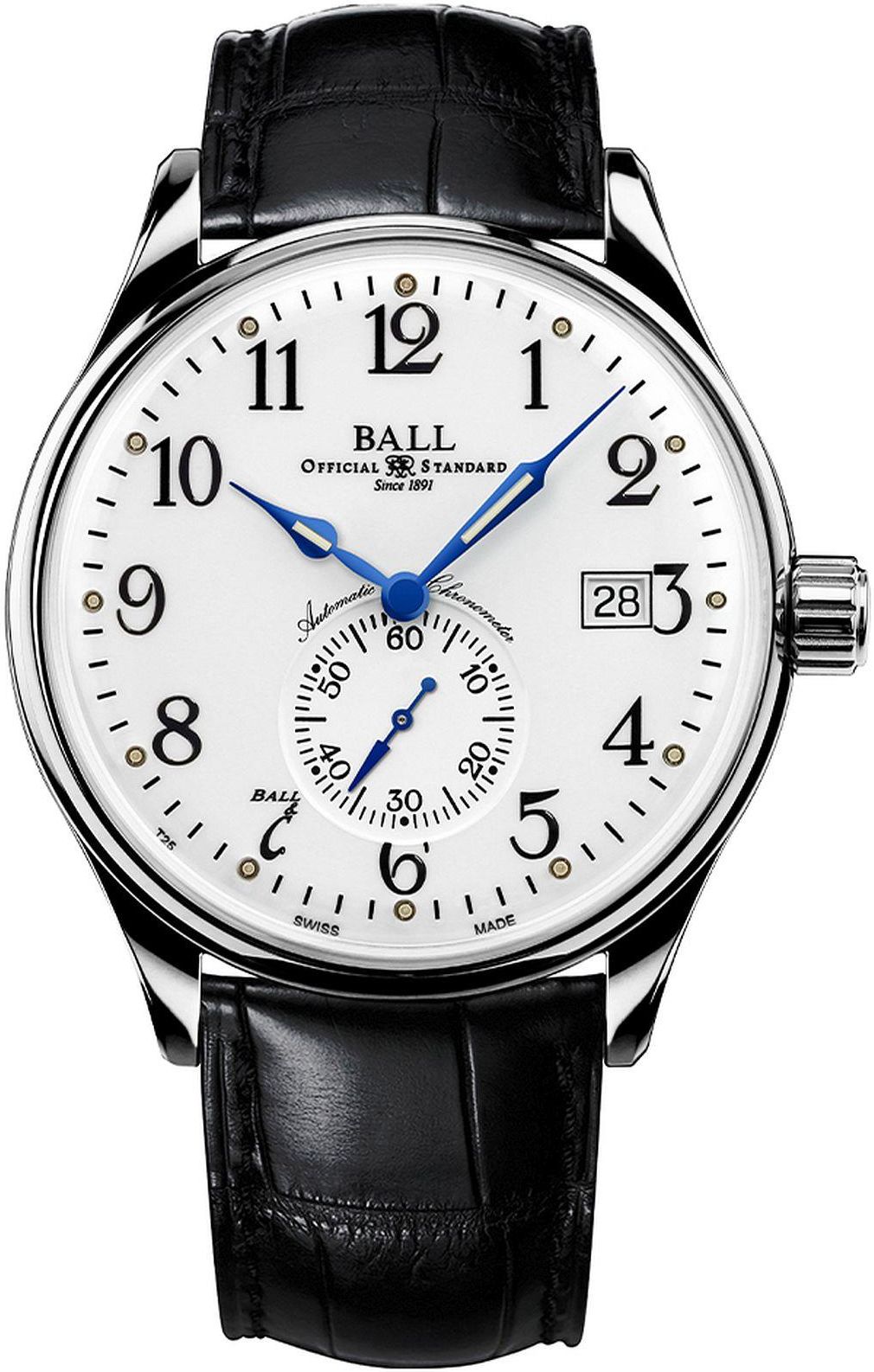 Ball NM3888D-LL1CFJ-WH Trainmaster Automatic Chronometer - Zegarki ...