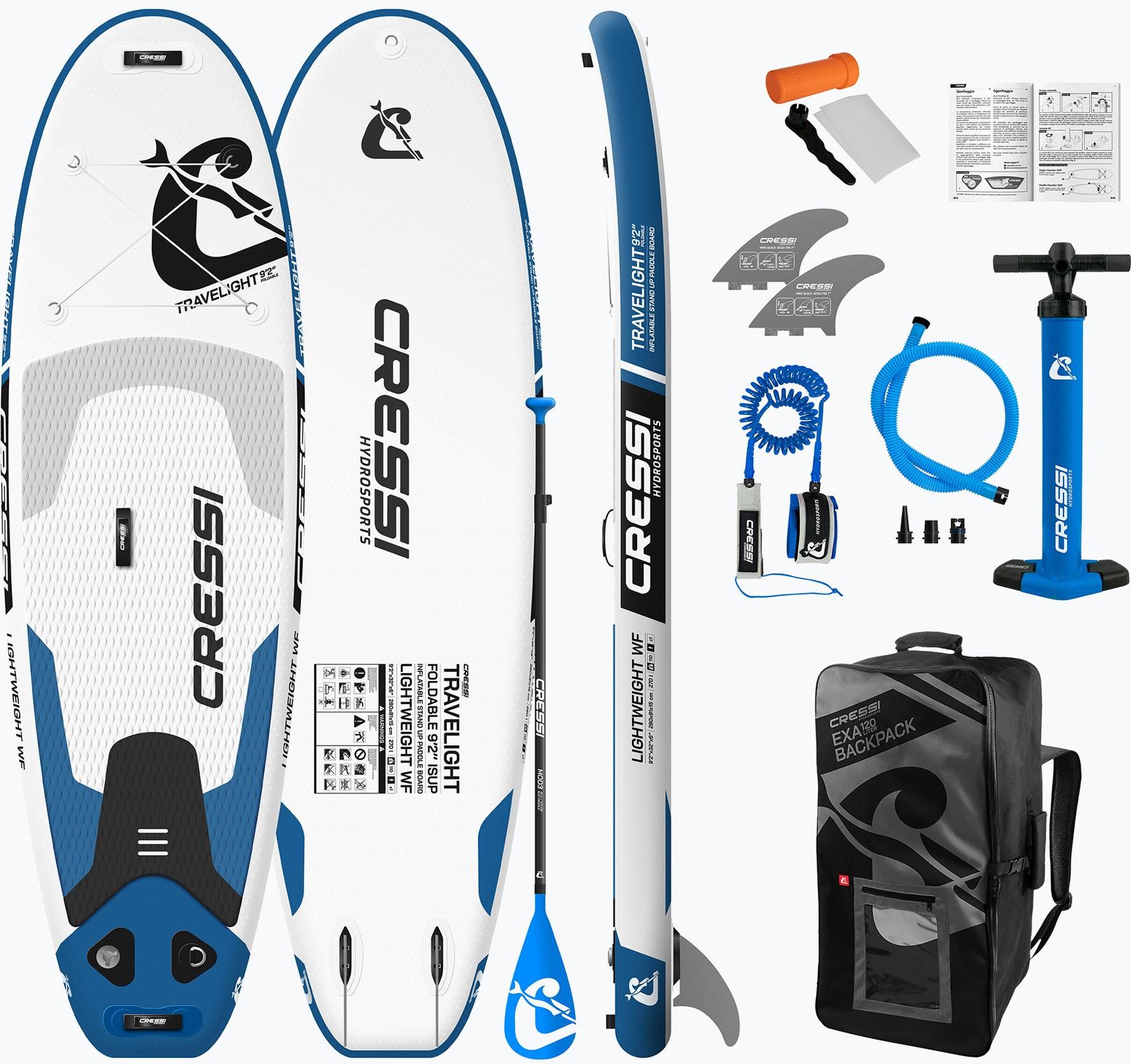 Cressi Sup Travelight Foldable Isup 9'2 Biały Na010980 - Ceny i opinie ...