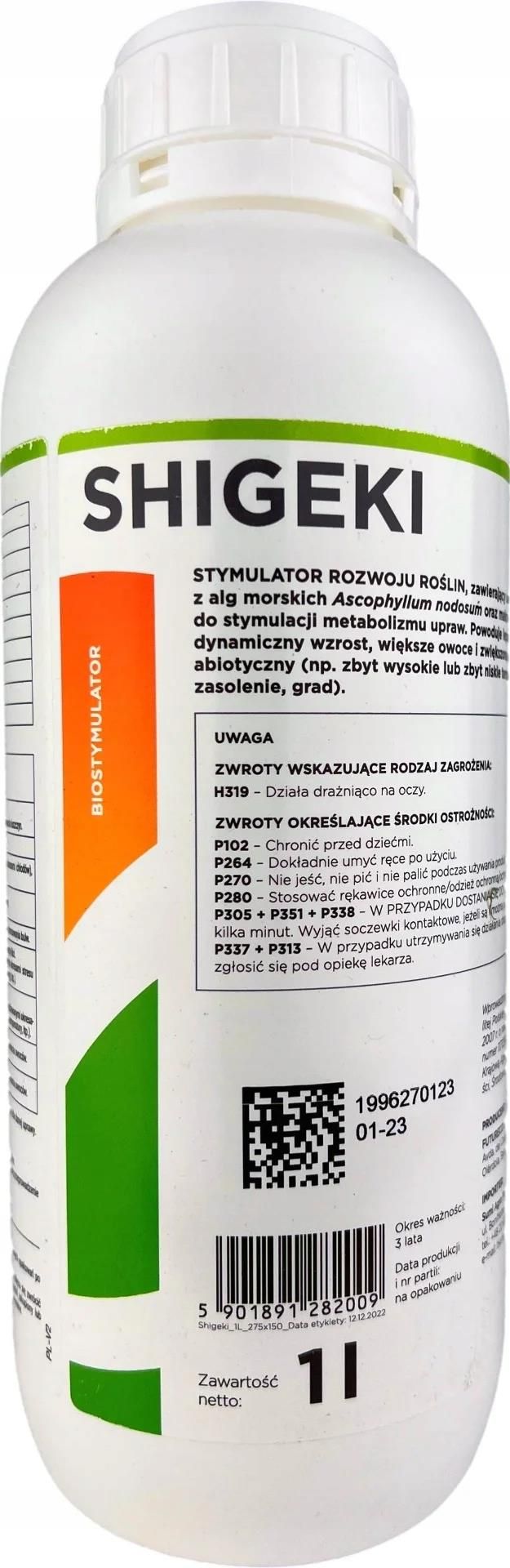 Nawóz Shigeki 1L Sumi Agro Stymulator Rozwoju Roślin - Ceny i opinie ...