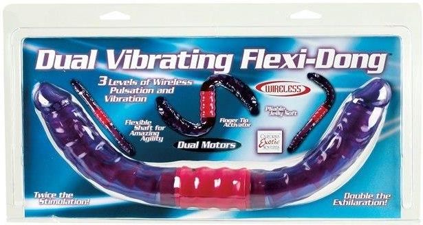 Boss Of Toys Wibrator-Dual Vibrating Flexi-Dong Purple - Ceneo.pl