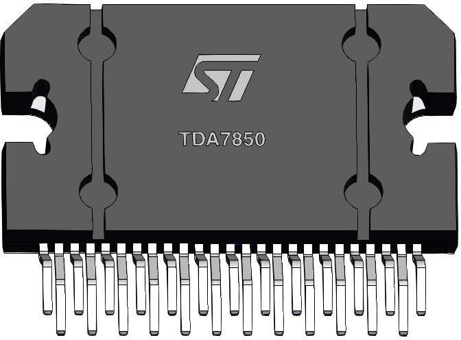TDA7850 wzmacniacz mocy 4x50W MOSFET zamiennik YD7388 ZIP25 - Opinie i ...