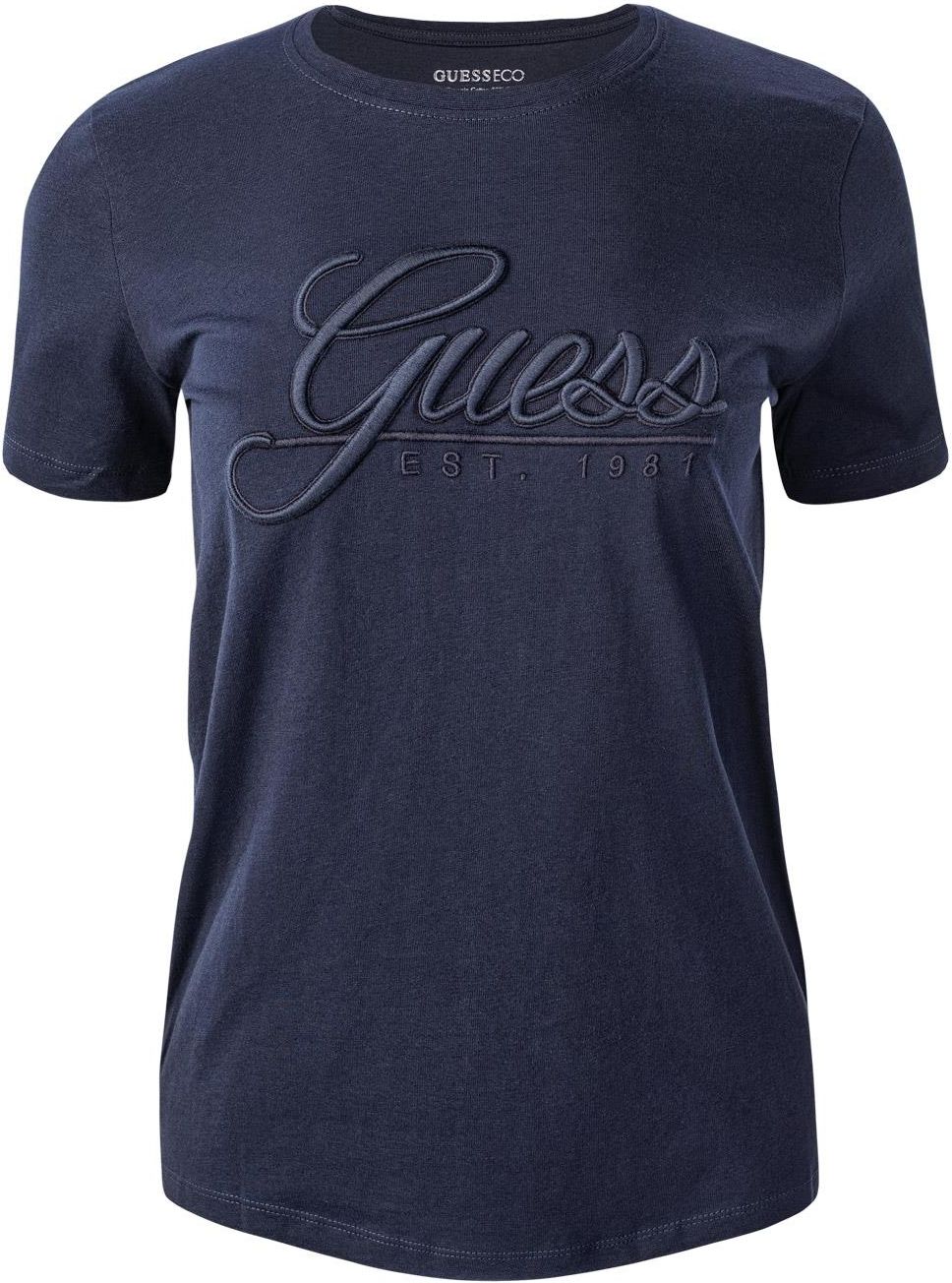 Damska Koszulka z krótkim rękawem Guess SS RN Guess Script Tee ...