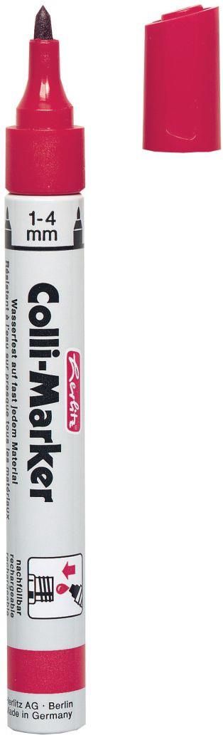 Herlitz Marker Permanentny Colli Marker Czerwony 1 0 4 0Mm Okrągła ...
