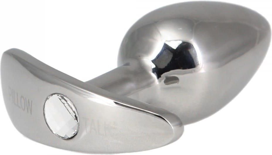 Pillow Talk Sneaky Stainless Steel Butt Plug With Swarovski Crystal ...