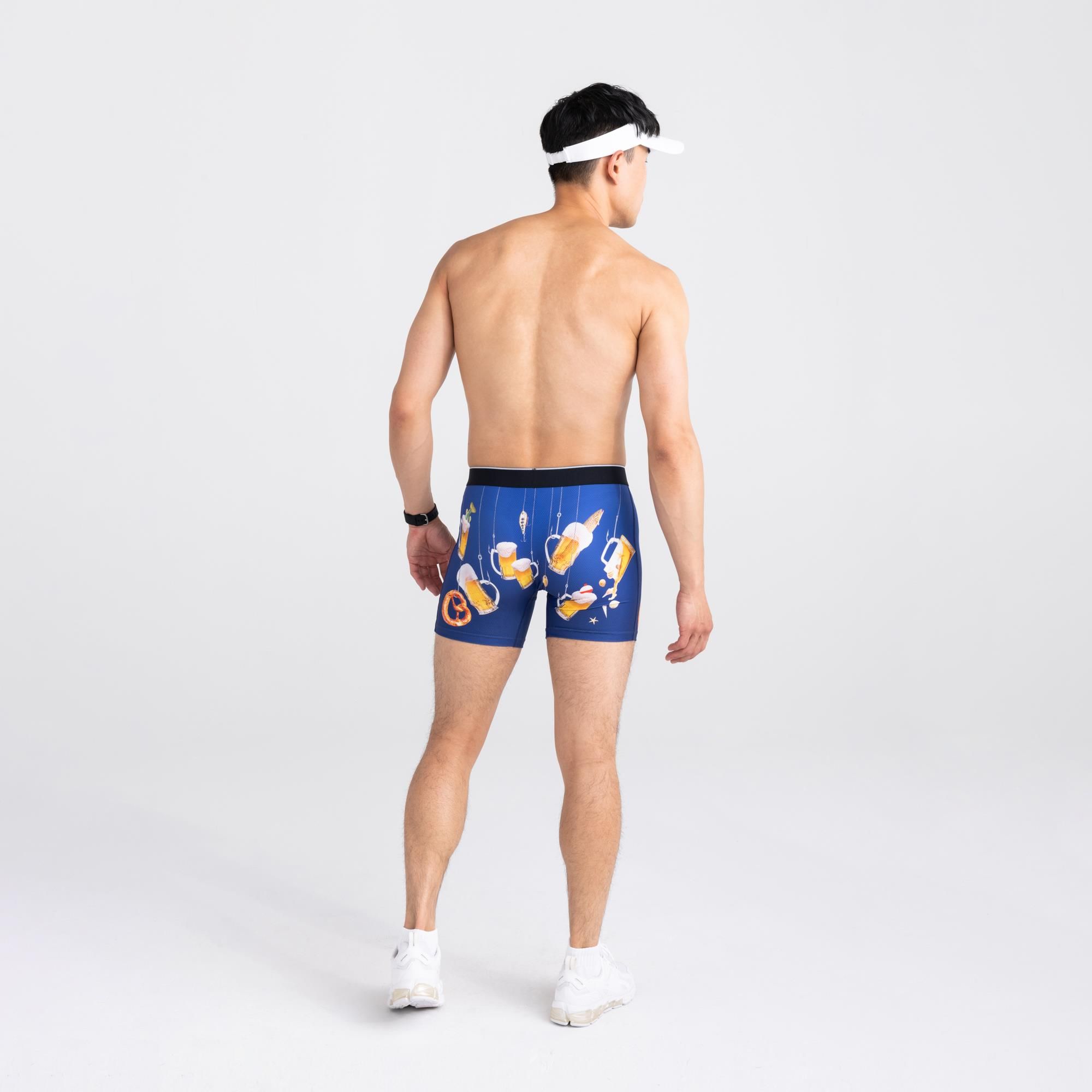 Bokserki męskie sportowe SAXX VOLT Boxer Brief piwo – niebieskie - Ceny ...