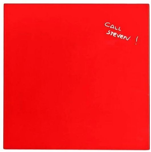 B.N.T/Office Glassboard 38X38Cm Magnetic Red - Ceny i opinie - Ceneo.pl