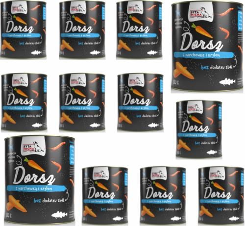 Karma Syta Micha Dorsz Z Marchewką 12X800G - Ceny i opinie - Ceneo.pl