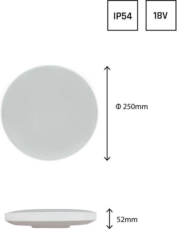 Spectrumled Nymphea Black & White Rings 18W Nw 230V 115St Ip54 Ik04 ...