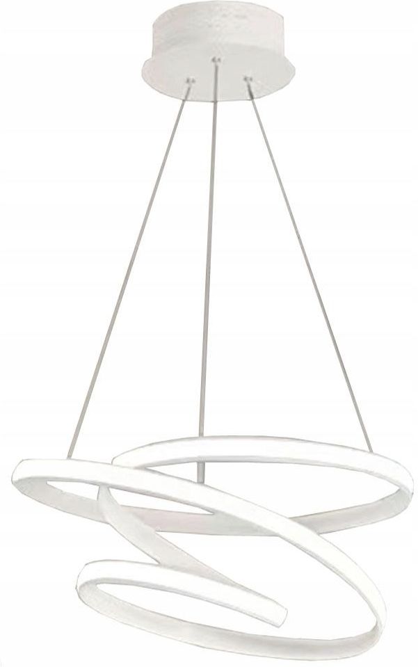 Maxxllc Lampa Wisząca Ring Plafon Okrąg Żyrandol Led Pilot (923Biała ...