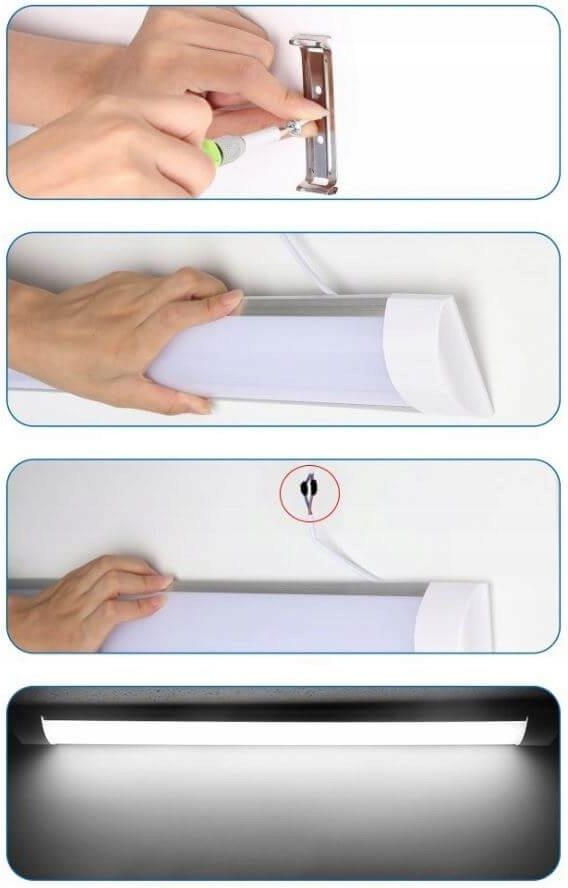 Nnled 3X Lampa Led Panel 150Cm Do Garażu Warsztatu ...