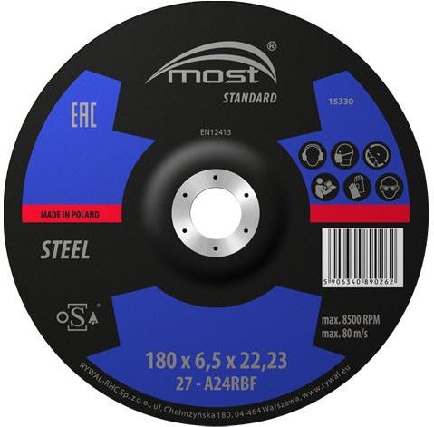 Ściernica MOST Standard 27 180x6.5x22 METAL - Opinie i ceny na Ceneo.pl