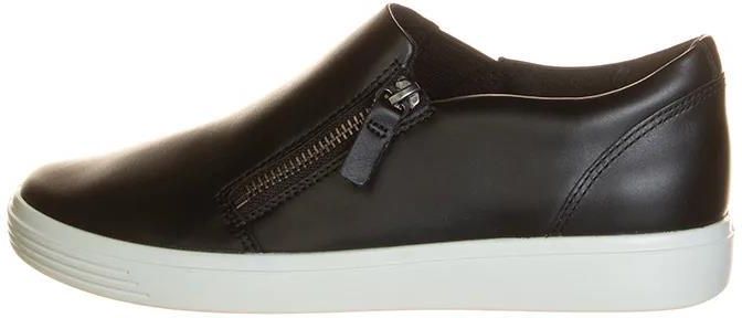 Ecco Skórzane slippersy Soft Classic w kolorze czarnym - Ceny i opinie ...
