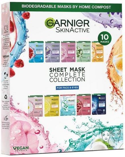 Zestaw dla kobiety Garnier SkinActive Sheet Masks Complete Collection ...