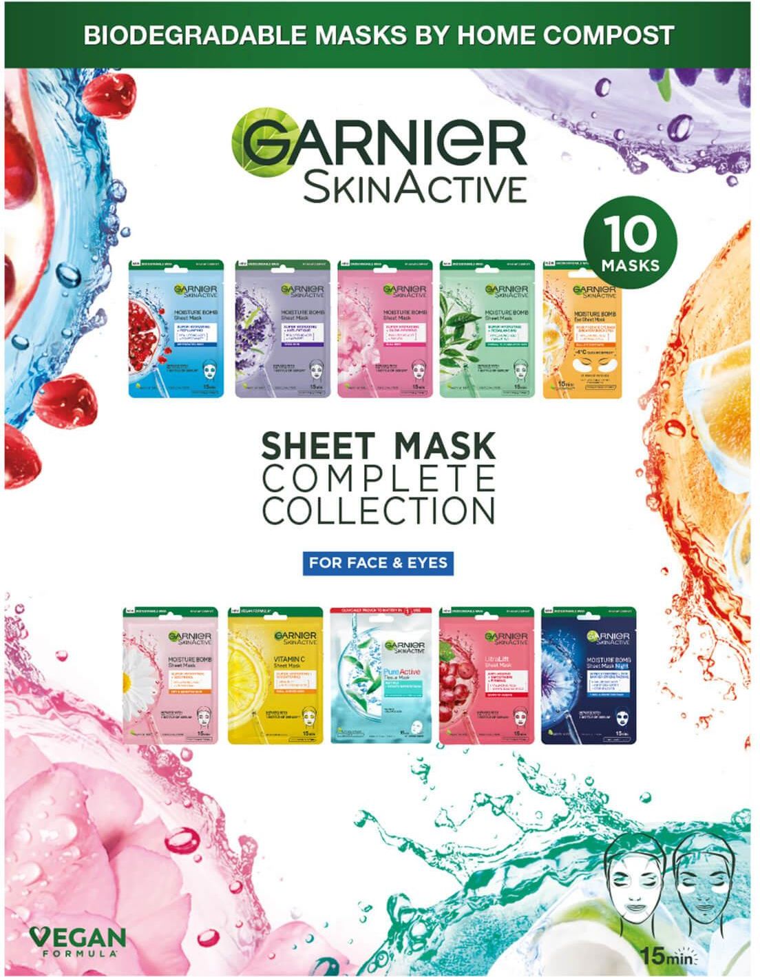 Garnier SkinActive Sheet Masks Complete Collection Zestaw maseczek do ...