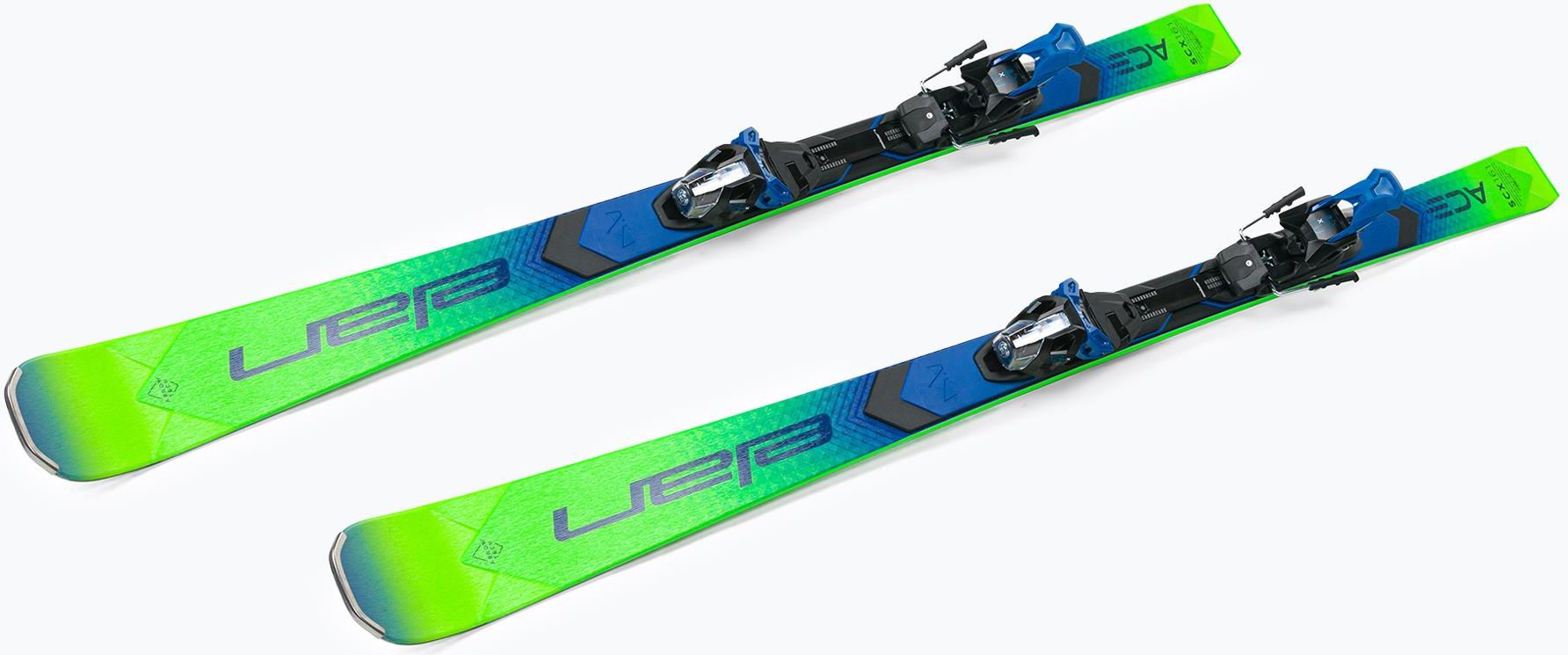 Narty Elan Ace Scx Fusion + Emx 12 Zielono Niebieskie Aajhrc21 21/22 ...