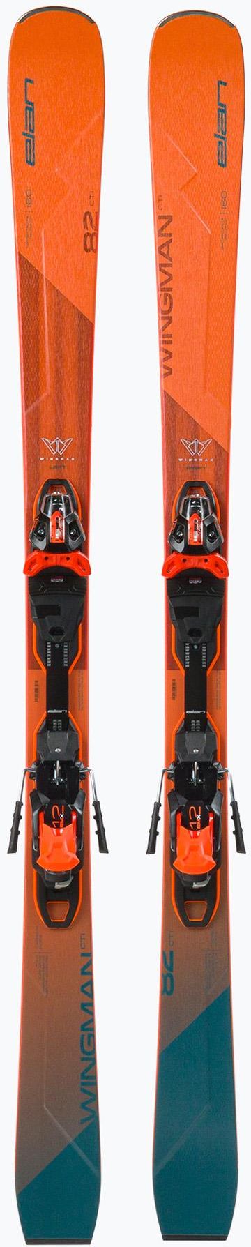 Narty Elan Wingman 82 Cti Fusion + Emx 12 Pomarańczowo Niebieskie ...