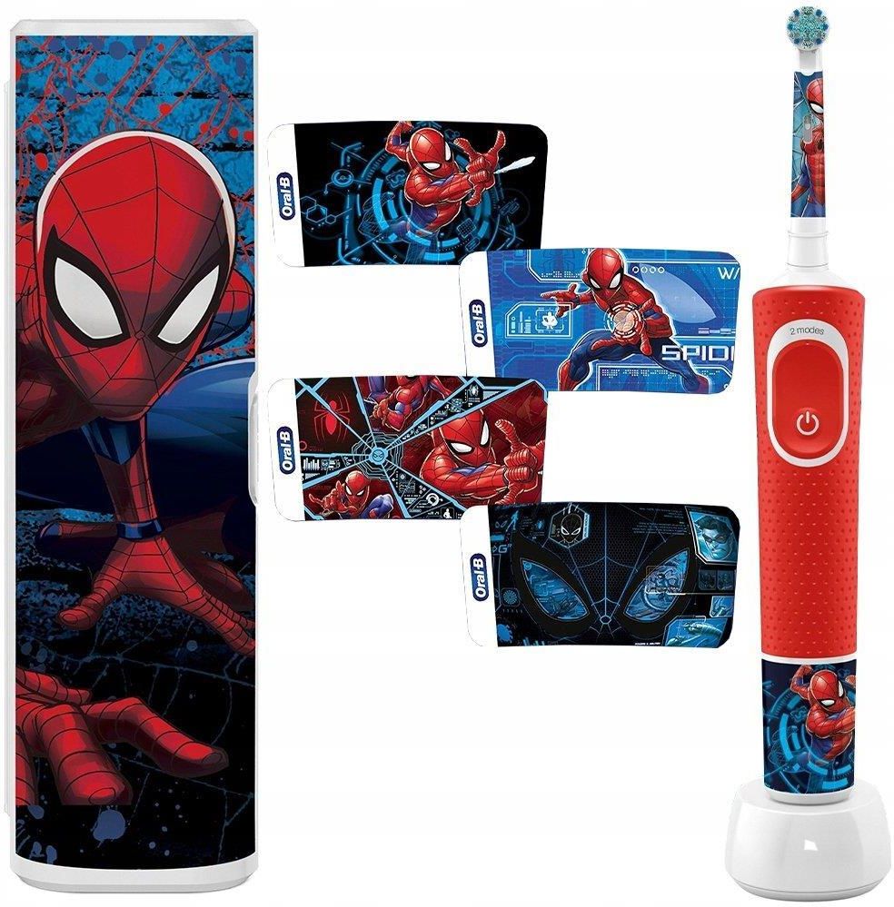 Szczoteczka elektryczna Oral-B Vitality Kids D100 Spiderman + Etui - Opinie i ceny na Ceneo.pl