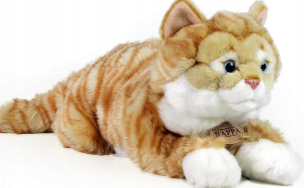 Rappa Kot Rudy Tabby Maskotka Kotek Realistycny 45Cm - Ceny i opinie ...