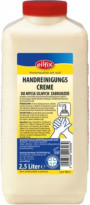 Eilfix Krem Do Mycia Rąk Handreniger 2,5L - Opinie i atrakcyjne ceny na ...